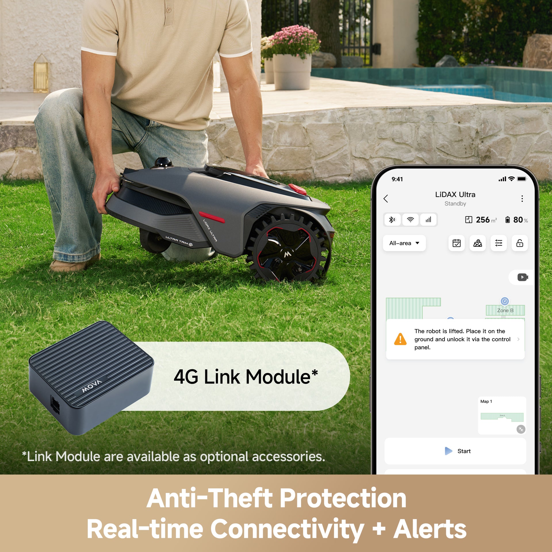 MOVA LiDAX Ultra 1000 Robot Lawn Mower | MOVA US