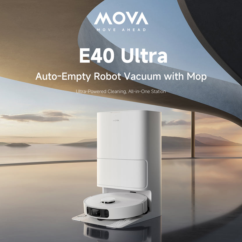 E40 Ultra: Robotic Vacuum Cleaner with 19,000 Pa & Automatic Emptying | MOVA US – MOVA-US